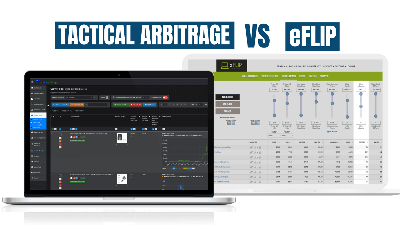 Tactical Arbitrage VS eFLIP | Head to Head Comparison of the Amazon to ...