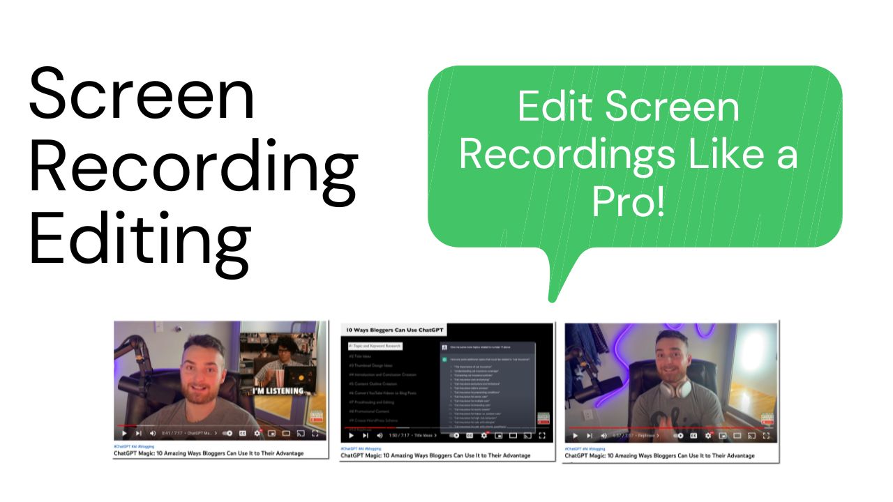 How to Edit Screen Recordings That Your Followers or Students Will Love