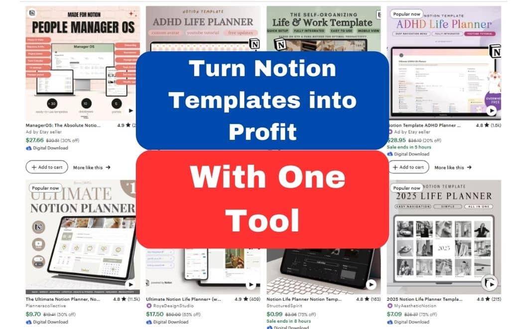 How to Sell a Notion Template Using One Tool
